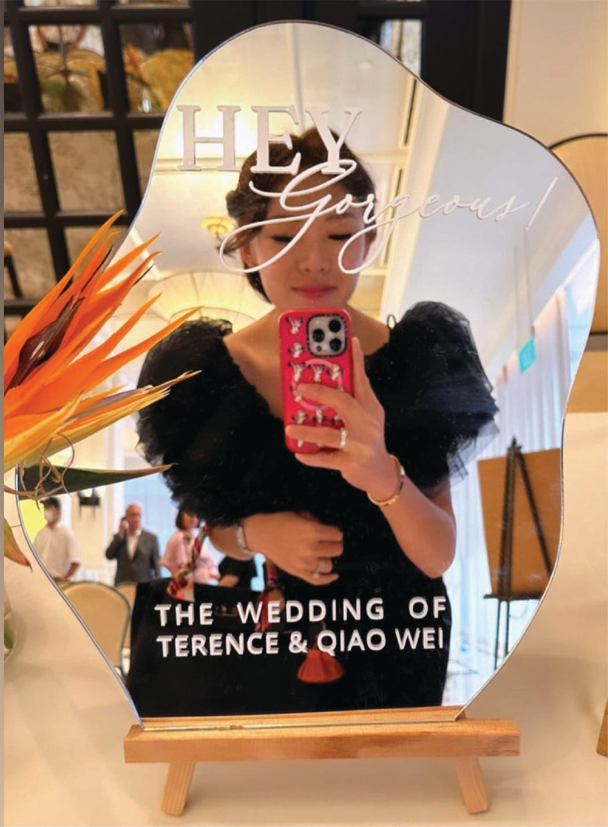 Wavy Mirror Signage – Thymemaker Studio